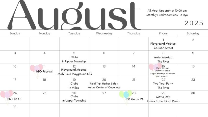 Calendar – Wild Explorers Cooperative